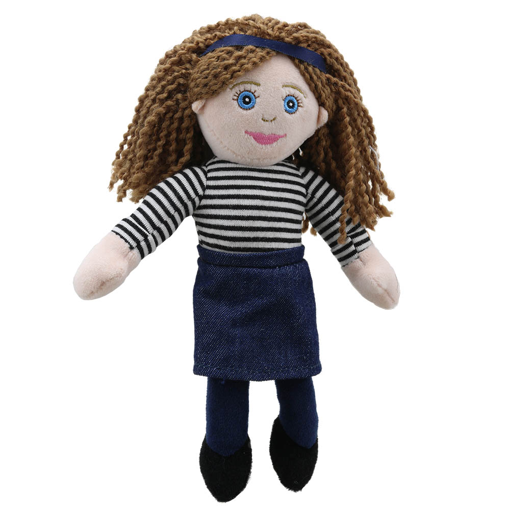 Finger Puppets: Mum (Stripy Outfit) – The Puppet Company