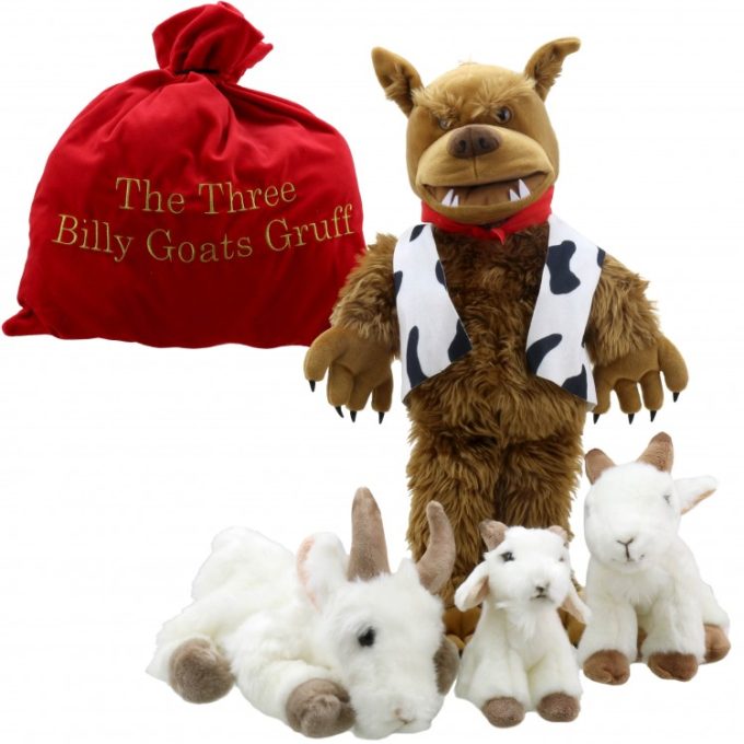 Three Billy Goats Gruff Giant Story Telling Set – The Puppet Company