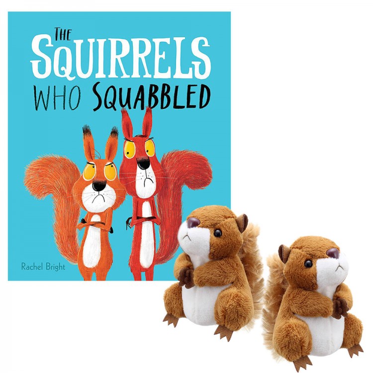 The Squirrels Who Squabbled Book and Finger Puppet Set – The Puppet Company